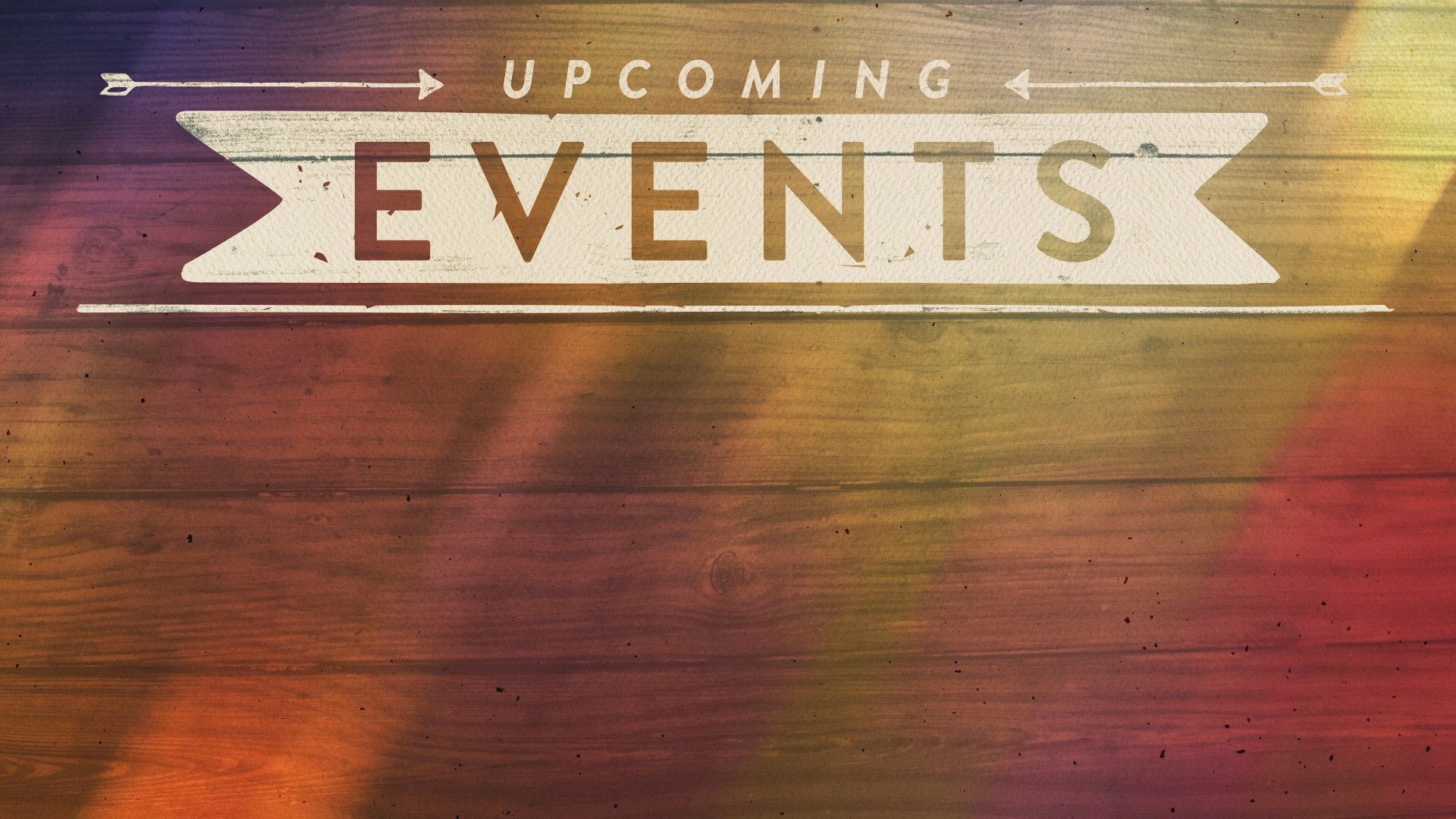 Upcoming Events Church