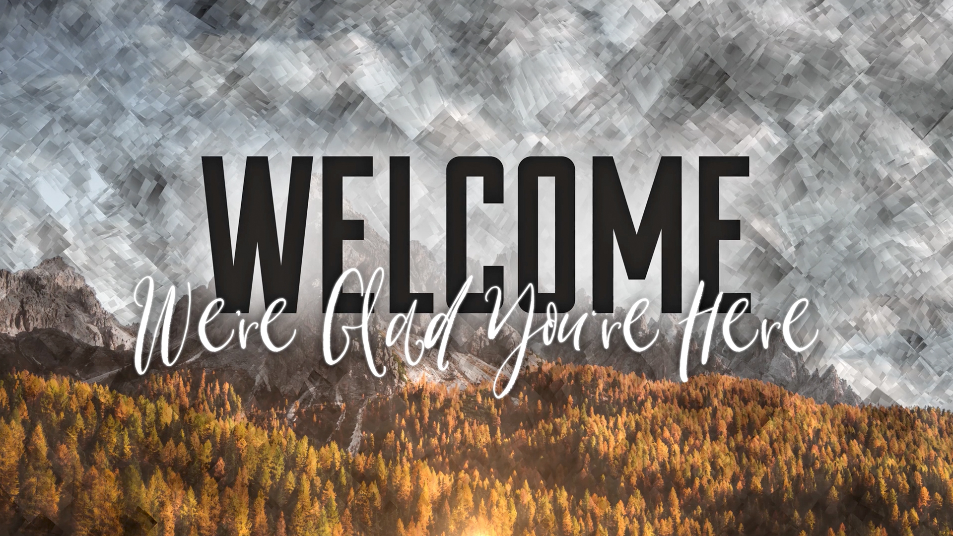 Welcome To Church Fall Theme