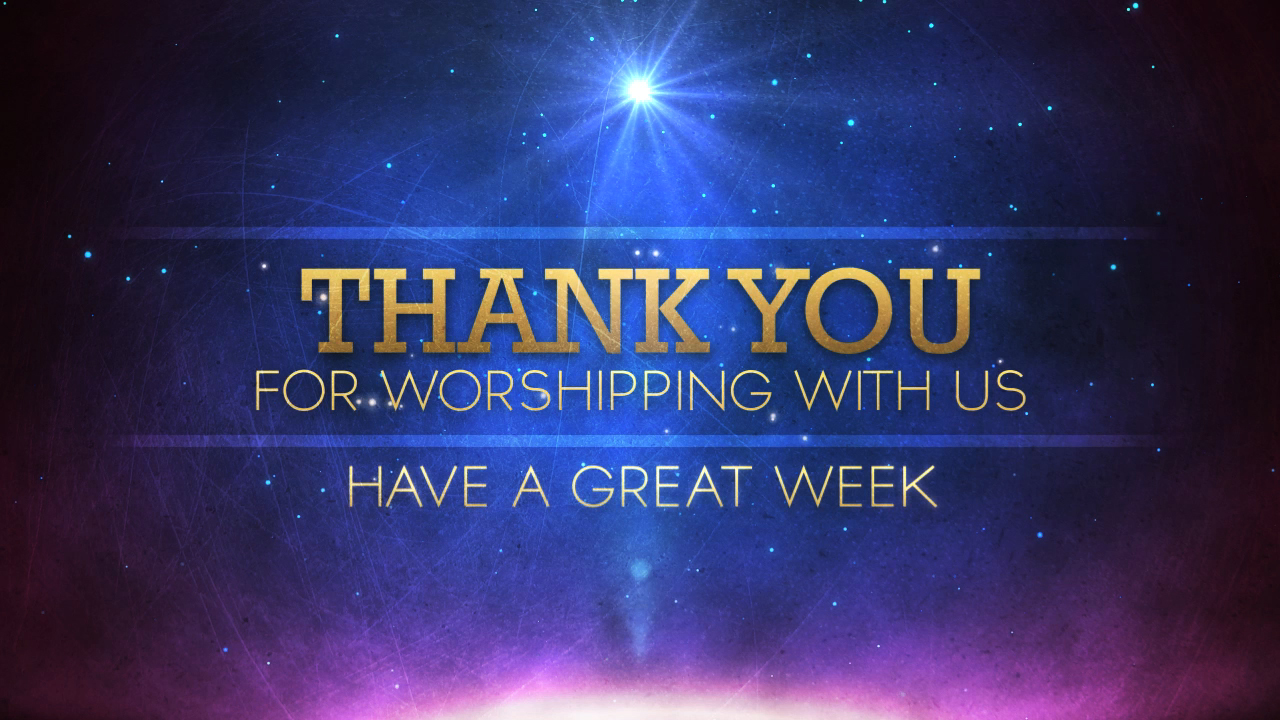 Thank You For Coming To Church Background